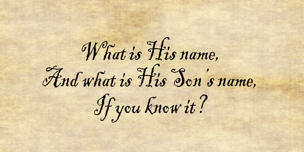 The Hidden Name of God – Session 1 – On Scripture
