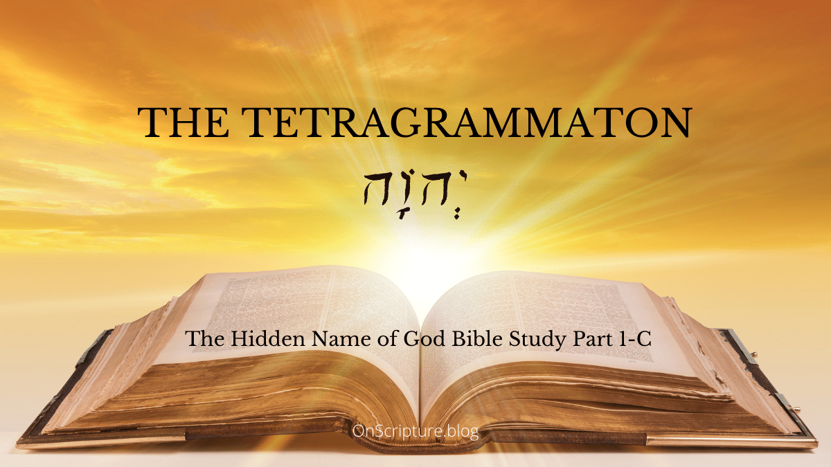 Bible Study – On Scripture